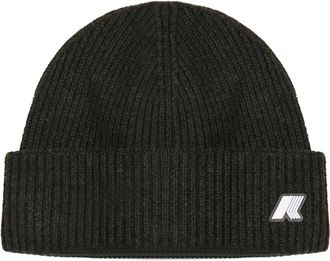 K-Way Homme, Accessoires, Vert, Taille: M/L Bonnet en laine avec logo
