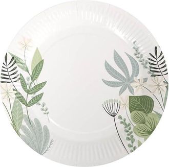 Algon Einwegteller, Größe 23 cm, robust und umweltfreundlich, ideal für Partys, Veranstaltungen und Versammlungen, 192 Stück