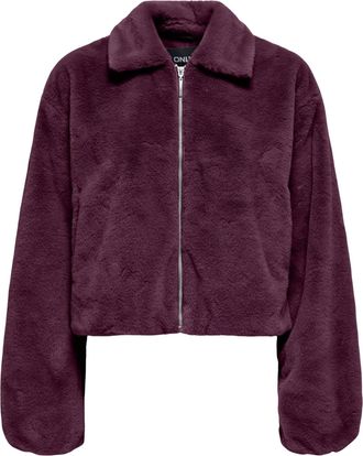 Only Damen Onldana Life Faux Fur Jacket Cc OTW, Mauve Wine, s