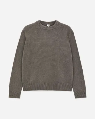 Arket Pullover Aus Schwerem Wollstrick -Grau