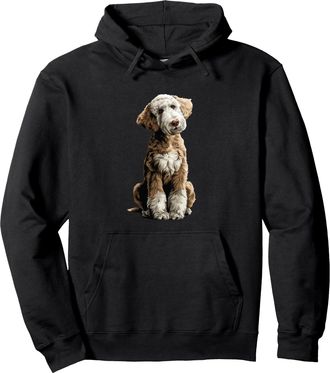 Whyitsme Design Leber und Tan Bedlington Terrier Hund Illustration Pullover Hoodie