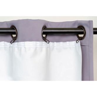 MOONDREAM ThermActiv Doublure Thermique Hiver+&Eacute;t&eacute; pour Rideaux 2en1 | Isolant Anti-Chaleur et Anti-Froid | 100% Occultante | Fabrication UE | Fixation par Croch