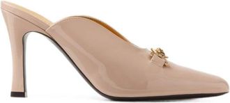 Versace Marisa Patent Mule 90 mm - - Shoes - Damen - Beige - 36 EU