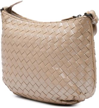 Bottega Veneta Hobo Bags - Nappa Intrecciato Crossbody - Gr. unisize - in Gold - f&uuml;r Damen