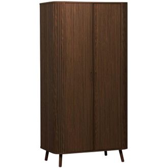 Sweeek Schrank Holzlook mit Regal und Kleiderstange
