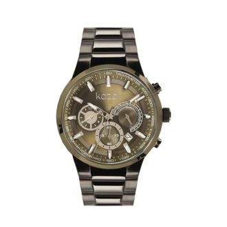 Kazar Schwarze Uhr mit gr&uuml;nem Zifferblatt - - Accessories - Herren - Gr&uuml;n - ONE SIZE