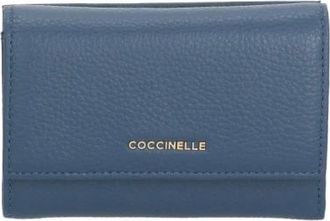 Coccinelle Femme, Accessoires, Bleu, Taille: ONE Size Metallic Soft Wallet