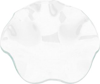 BESPORTBLE Transparente Gewellte Aromatherapie Schale aus Glas 115mm Ersatz W&auml;rmeschale f&uuml;r &Auml;therische &Ouml;le Duftwachs Vielseitige Brenner und Kerzenw&auml;rmerplatte f