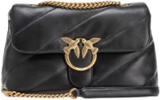 Pinko Pinko, Femme, Sacs, Noir, Taille: ONE Size Classic Love Bag Puff Maxi