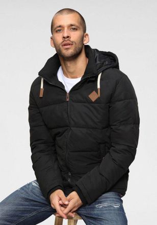Bruno Banani Steppjacke leicht, wasserabweisend, modischer Stil, mit dekorativen Badges