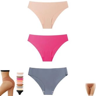 Generic Sous-v&ecirc;tements sans bout de chameau pour femme, r&eacute;sistant &agrave; la transpiration, respirant, confortable, sans couture, sous-v&ecirc;tements invisibles en soie 