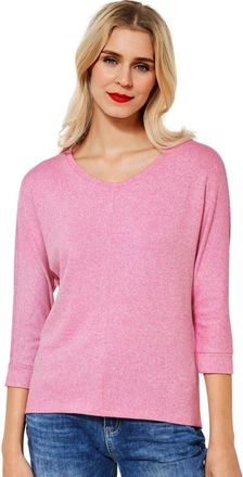 Street One Damen A318641 T-Shirt, pink Crush Melange, 40