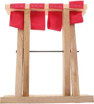 SOLUSTRE Multifunktionaler Klappbarer Angelhocker aus Robustem Massivholz Tragbarer Outdoor Klappstuhl f&uuml;r Camping und Angeln Kompakter Holzstuhl in Leuchtende