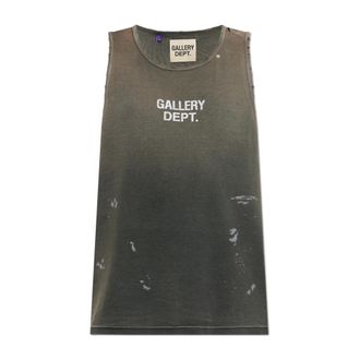 Gallery Dept. &Auml;rmelloses T-Shirt mit Logo - - Tops - Herren - Grau - M