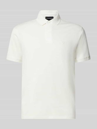 Emporio Armani Slim Fit Poloshirt mit Logo-Stitching