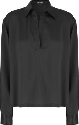 Tom Ford Polo en satin de soie Tom Ford