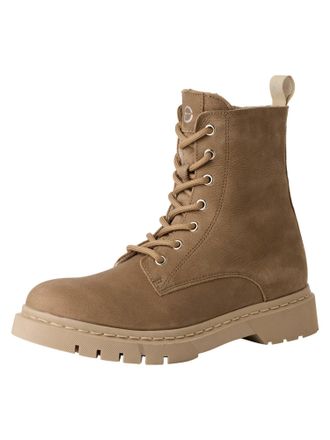 Tamaris Damen Stiefelette Leder Blockabsatz Wechselfußbett; ALMOND, EU 40