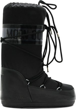 Moon Boot Icon Glance Black Satin Boots