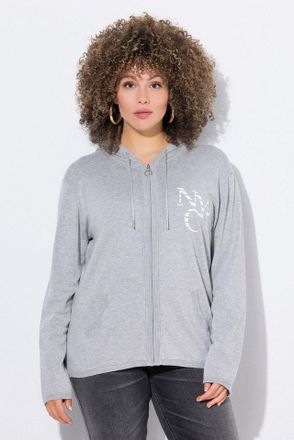 Ulla Popken Strickjacke Strickjacke NYC Kapuze K&auml;ngurutasche