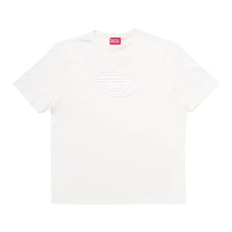 Diesel Homme, Tops, Blanc, Taille: S Bigoval Bianca T-Shirt