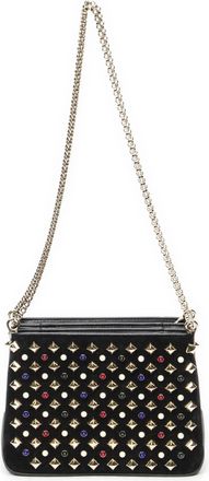 Christian Louboutin Crossbody Bags - Small Pearl Studded Triloubi Chain - Gr. unisize - in Schwarz - f&uuml;r Damen