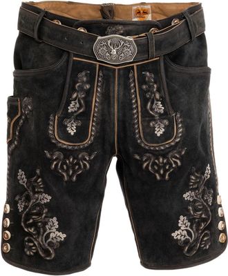 Maddox Herren Lederhose WALDKREUZ schwarz 56