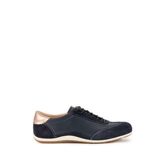 Geox Baskets bi-mati&egrave;re en cuir m&eacute;lang&eacute;