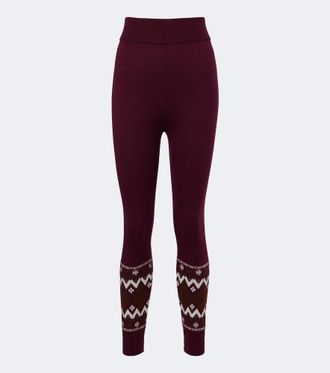 Perfect Moment Legging en laine &agrave; motif Fair Isle