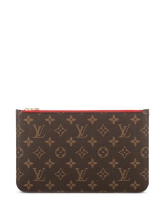 Louis Vuitton Neverfull Clutch - Braun