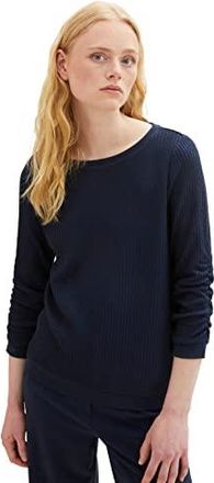 Tom Tailor Denim TOM TAILOR Denim 1039822 Maillot de survêtement, 10668 - Sky Captain Blue, L Femme