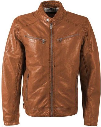 Mauritius Lederjacke Pflanzlich gegerbtes Lammleder mit nat&uuml;rlicher Patina-Entwicklung