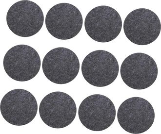 BESPORTBLE 12 St&uuml;ck Filz Untersetzer Rund Hitzebest&auml;ndig und Saugf&auml;hig Graue Filz Tischsets f&uuml;r Esstisch Sch&uuml;tzend f&uuml;r Holz und Glastische