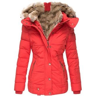Generic Veste polaire dhiver avec capuche, fermeture &eacute;clair int&eacute;grale &agrave; lavant, doubl&eacute;e, v&ecirc;tement dext&eacute;rieur coupe-vent avec col boutonn&eacute; pour des v&ecirc;tements d