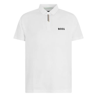 HUGO BOSS Homme, Tops, Blanc, Taille: M Pl_Goc Polo Paddytech