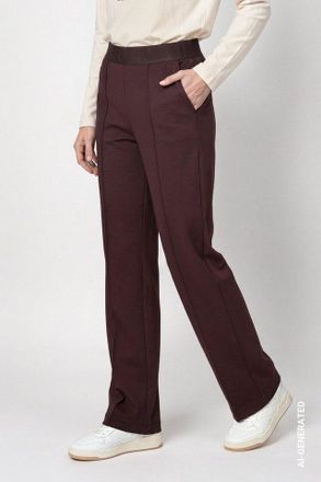 Monari Schlupfhose Hose Bella Basic Regular Regular fit mit elastischem Bund