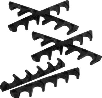 Lurrose 6 St&uuml;ck Outdoor Stuhl Verstellhalterung Kunststoff F&uuml;nf-Gang Anpassbarer Balkon Garten Liegestuhl Befestigungsclip Leichter Camping M&ouml;bel St&uuml;tzb&uuml;gel