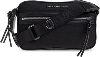 Emporio Armani Homme, Sacs, Noir, Taille: ONE Size Monogram Shoulder Bag