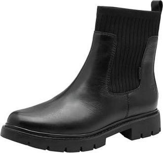 Tamaris Comfort bottines Chelsea femme avec fermeture &eacute;clair d&eacute;perlante, Black, 39 EU