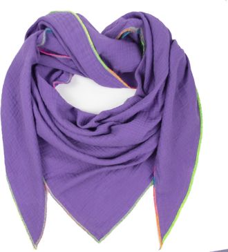 Glamexx24 XXL Schal für Damen oder Herren. Baumwollschal mit Farbverlauf an der Naht. Winterschal. Sehr warm und weich auf der Haut Made Italy