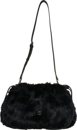 Pinko Pinko Crossbody Bags - Faux fur bag Aspen - Gr. unisize - in Schwarz - für Damen