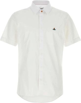 Vivienne Westwood Homme, Chemises, Blanc, Taille: L Short Sleeve Chemises