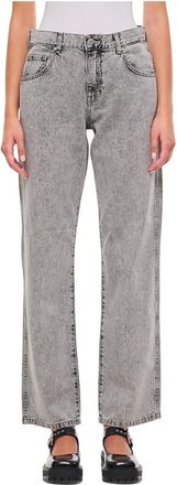 AG - Adriano Goldschmied Femme, Jeans, Gris, Taille: W26 Tenerife Low Rise Straight Denim Pants