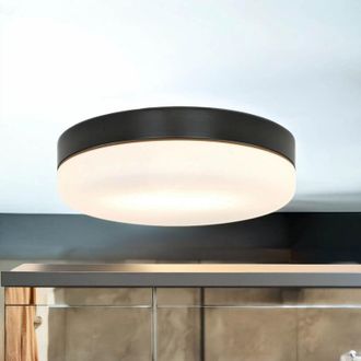 Licht-Erlebnisse Licht-erlebnisse - Plafonnier salle de bain verre rond 32 cm