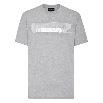 Plein Sport Homme, Tops, Gris, Taille: L T-shirt Col Rond