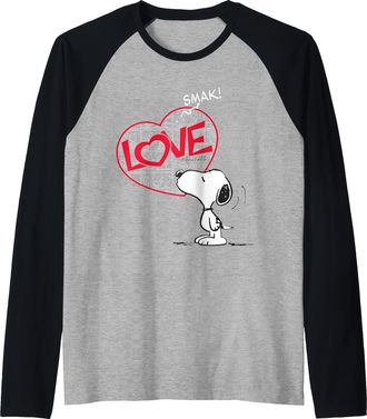 Peanuts Snoopy Comic Love Smak Vintage-Fanstrip Raglan