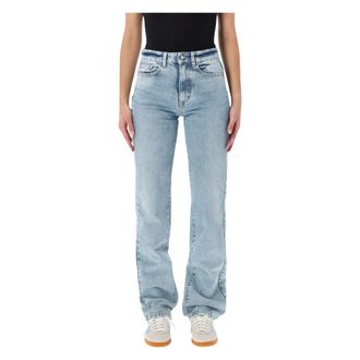 Icon Denim Los Angeles Foxy Straight Leg Jeans - Femme - Jeans - Bleu - Taille: W25
