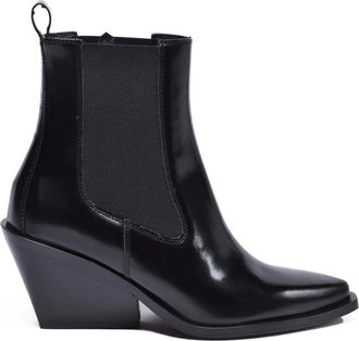Marella Femme, Chaussures, Noir, Taille: 36 EU Bottine Chelsea Texanino