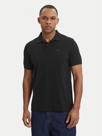 Tommy Jeans Poloshirt DM0DM22711 Schwarz Regular Fit