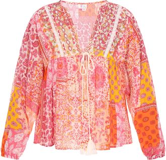 Izia Bluse Frauen orange mehrfarbig