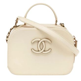 Chanel Pre-owned Cuir sacs-main - Femme - Pre-owned - Blanc - Taille: ONE Size